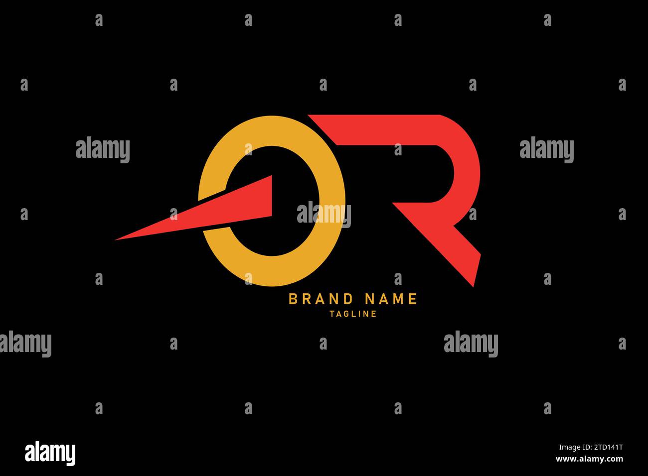 Alphabet letters Creative Monogram logo Q R, R Q, Q and R vector ...