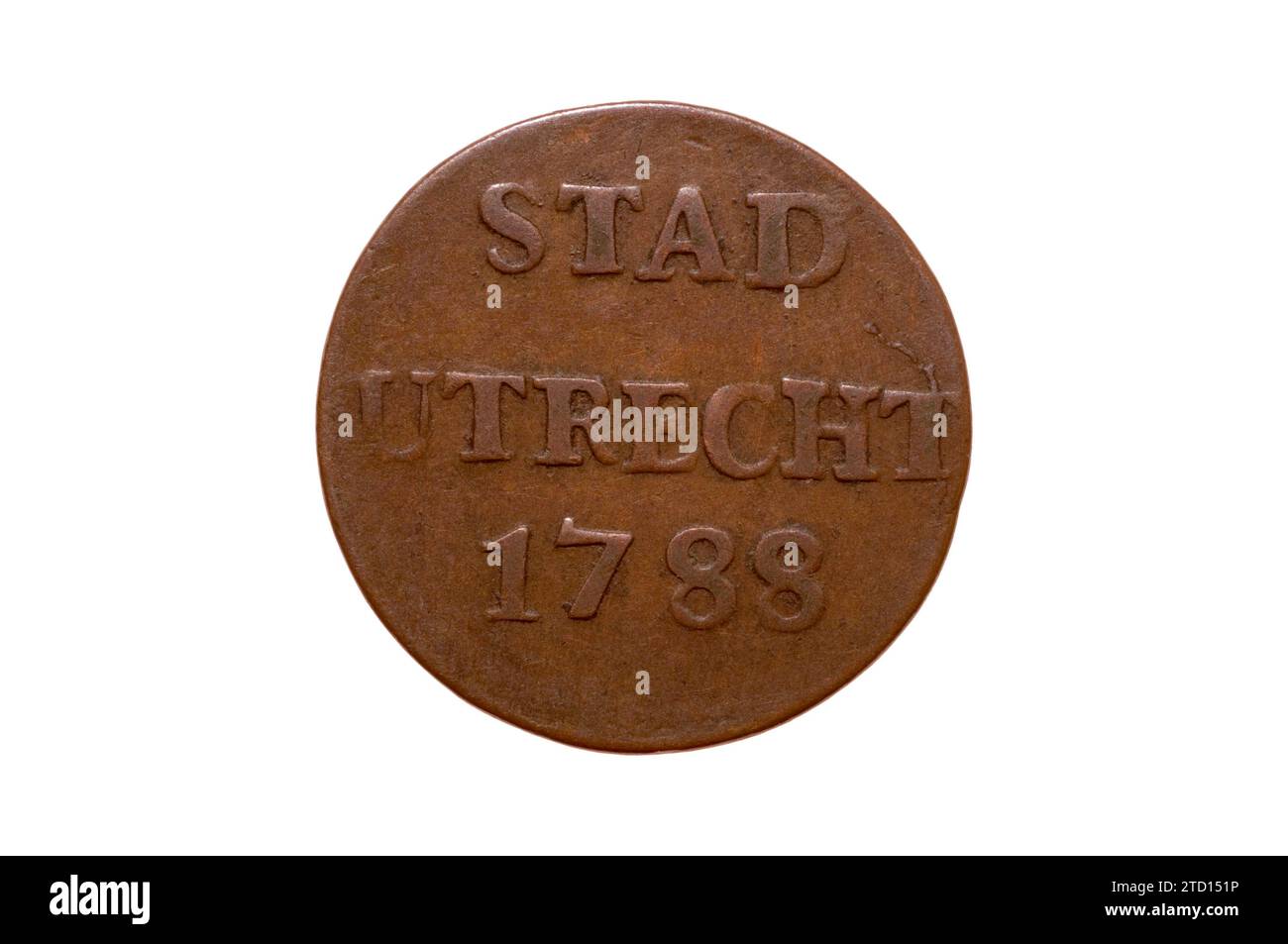 Dutch Republic One Duit Coin Stock Photo - Alamy