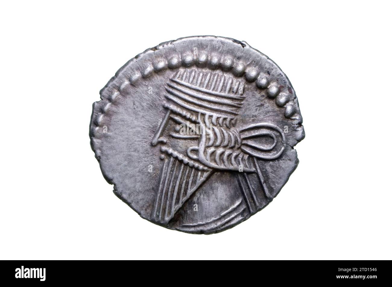 Parthian Coin of Vologases III Stock Photo - Alamy