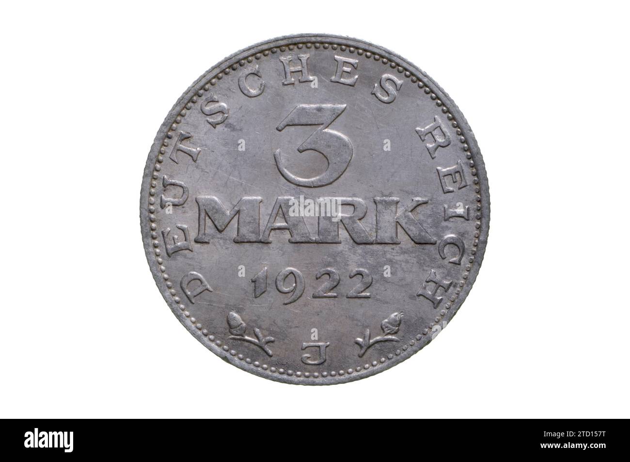 Weimar Republic 3 Mark Coin Stock Photo - Alamy