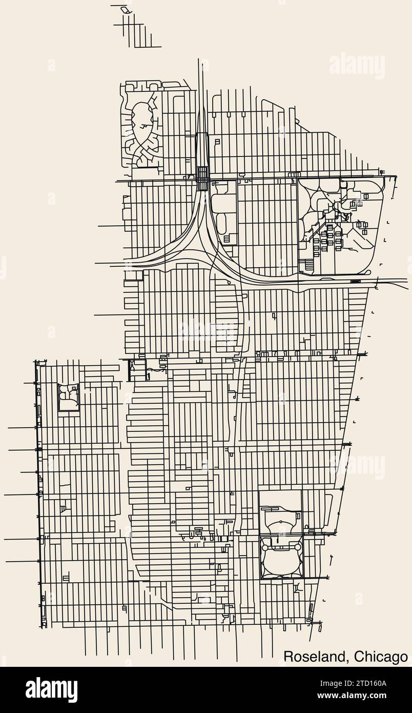 Map of roseland hi-res stock photography and images - Alamy