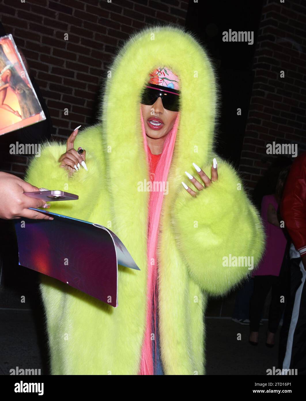 Nicki Minaj leaving The Late Show With Stephen Colbert Featuring: Nicki ...