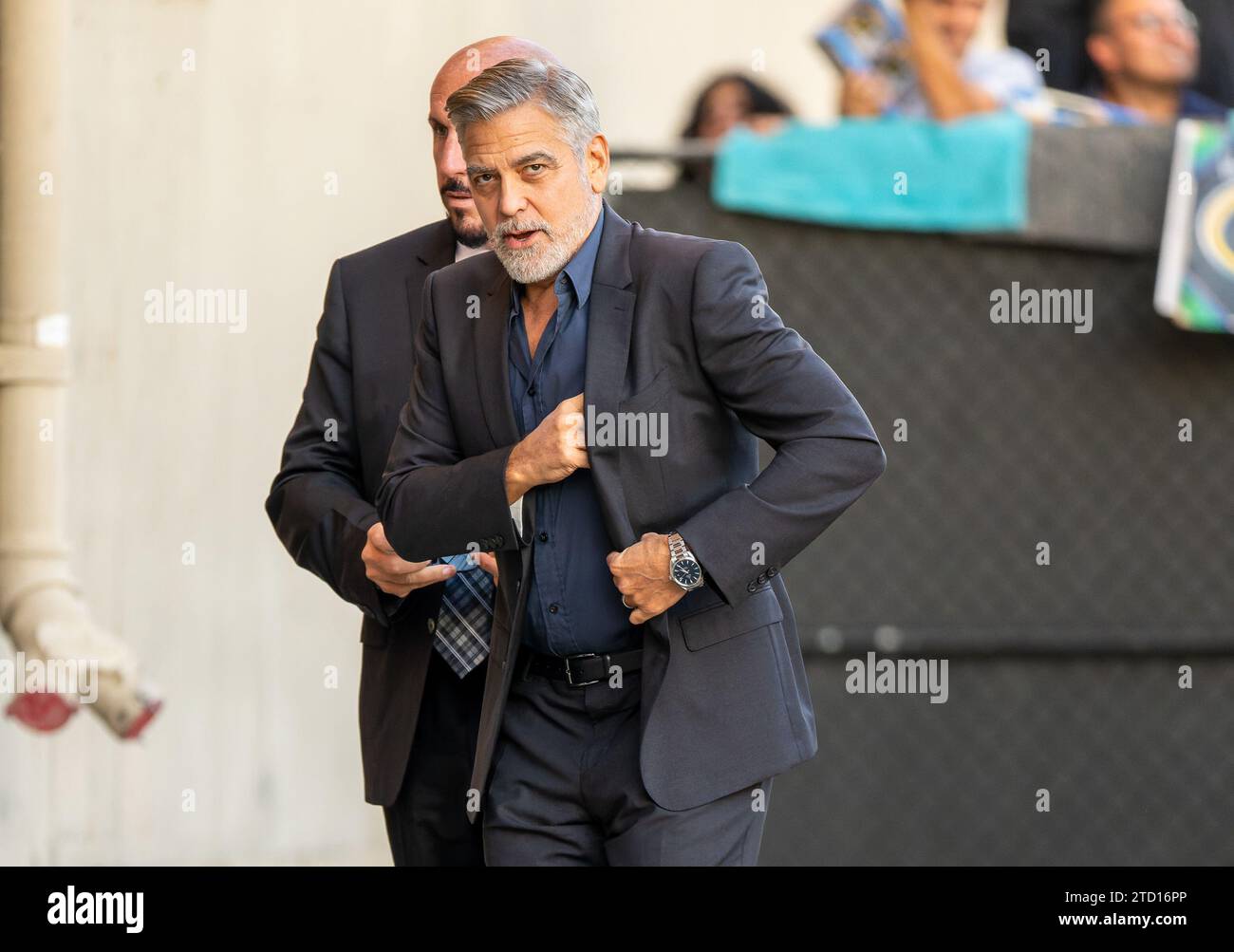 Celebrities at the 'Jimmy Kimmel Live!' studios Featuring: George ...