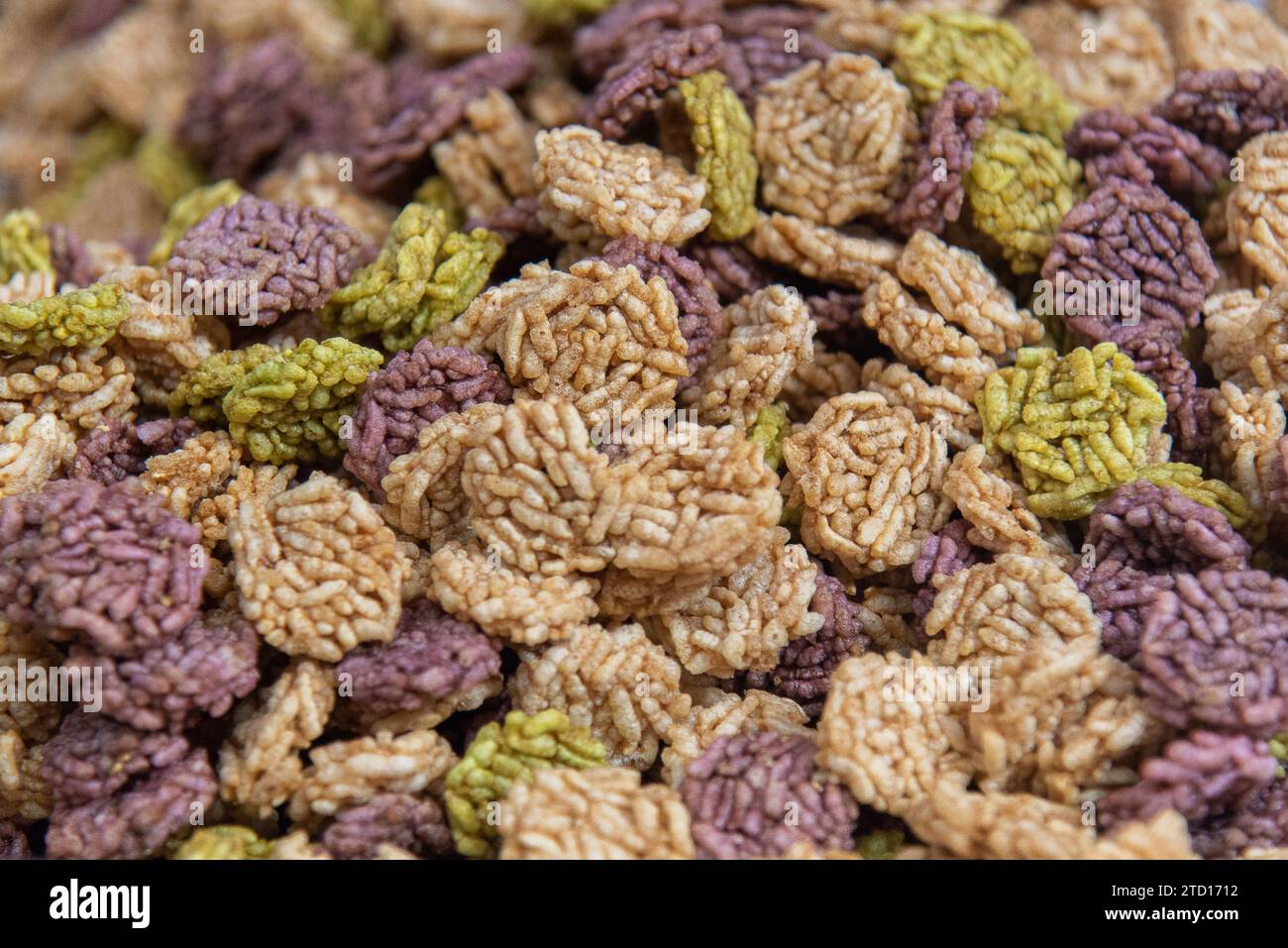 Crispy rice seen on display for sell during the Thailand Rice Fest 2023 ...