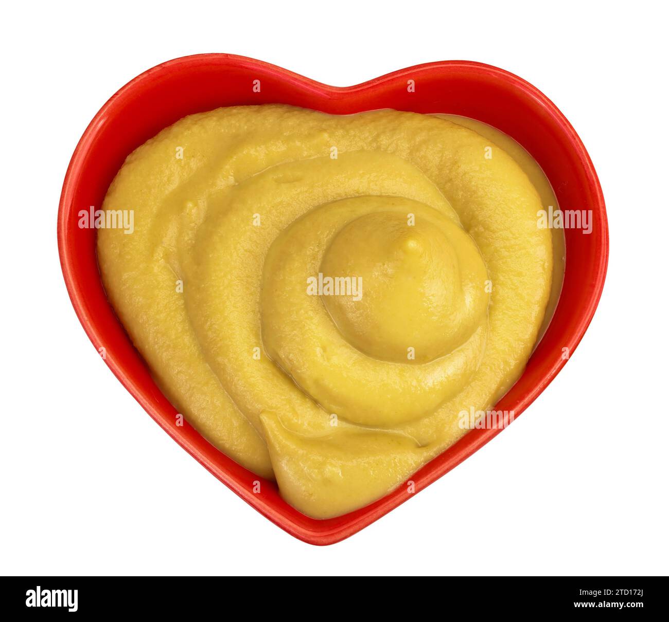 Mustard sauce in ceramic bowl with seed isolated on white background ...