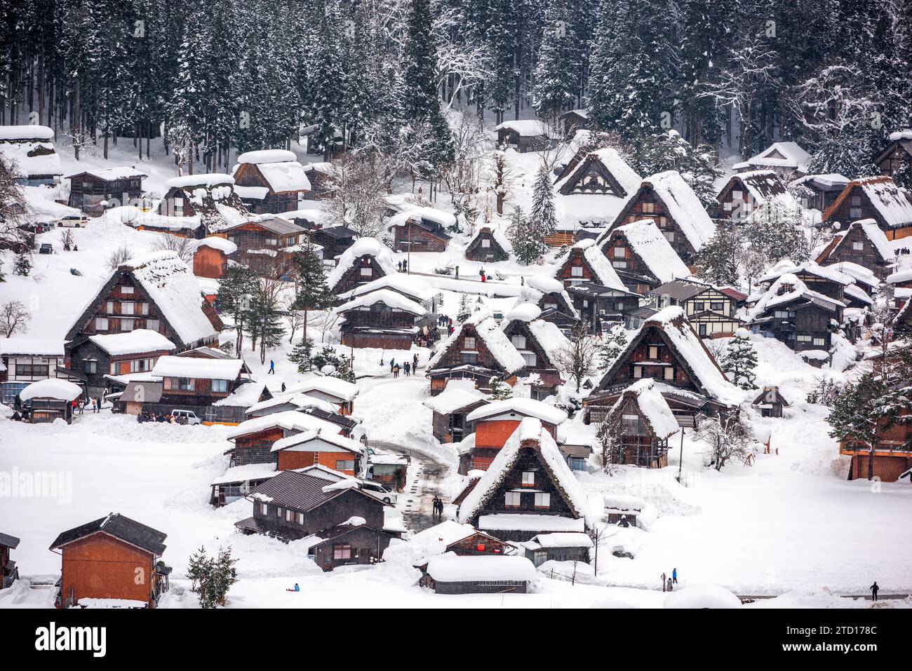 Old japanese village with traditional houses hi-res stock photography ...