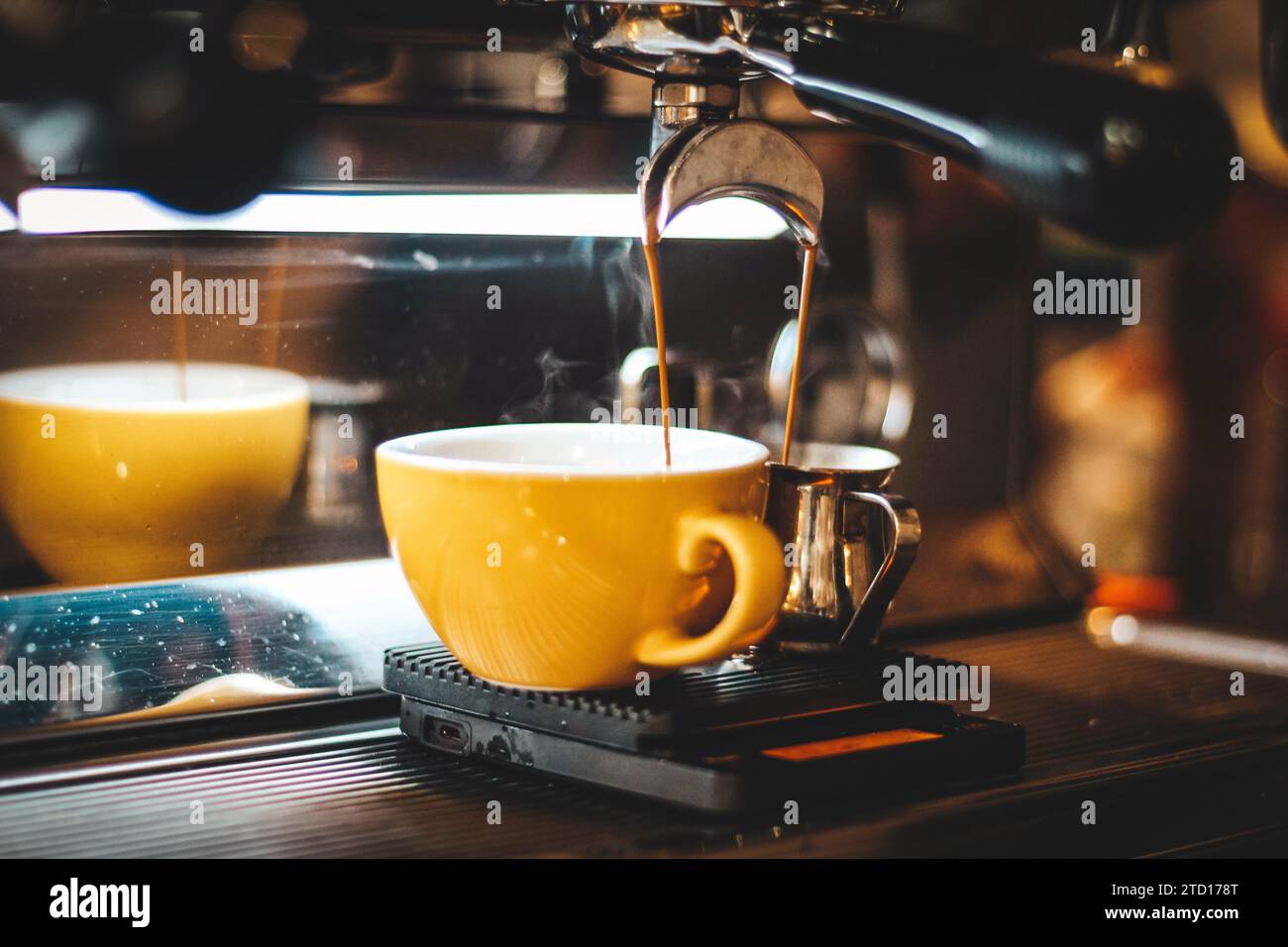 Cup of coffee background, coffee time photo Stock Photo - Alamy
