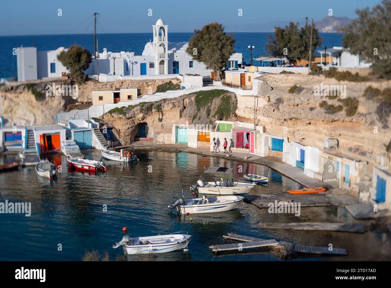 The fishing village of Mandrakia, Milos, Greece Stock Photo - Alamy