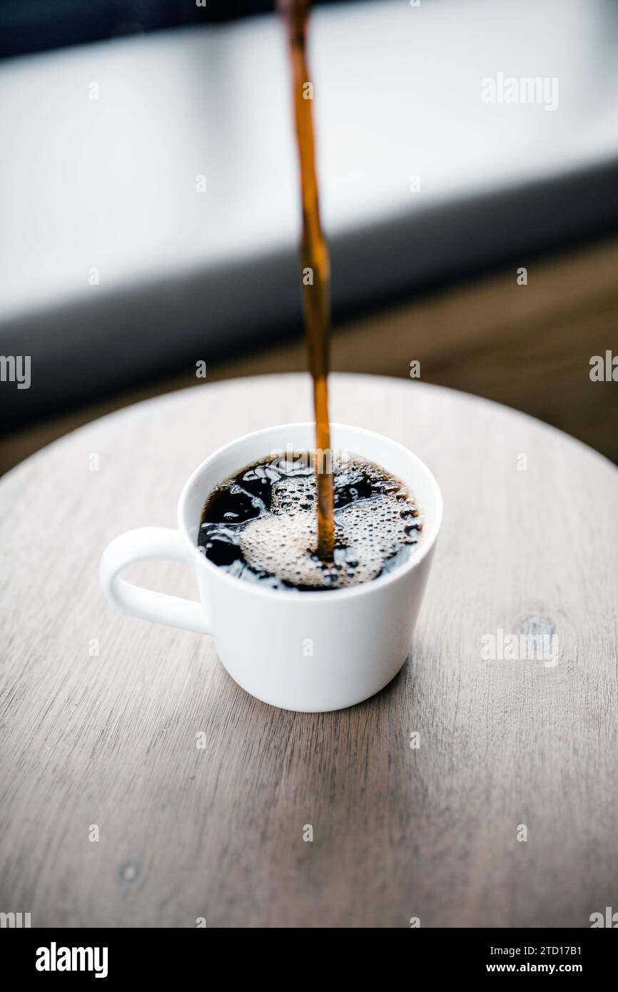 Cup of coffee background, coffee time photo Stock Photo - Alamy