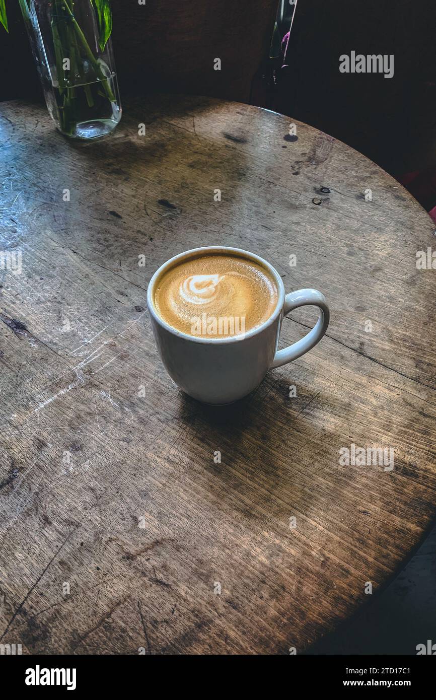 Cup of coffee background, coffee time photo Stock Photo - Alamy