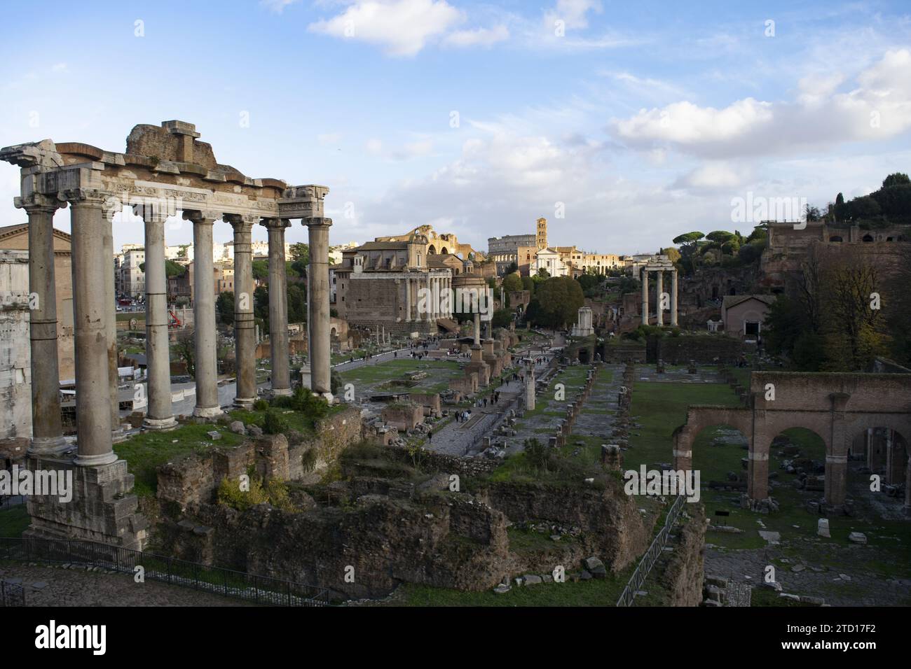 the Roman archaeological area called the Roman forum Stock Photo - Alamy