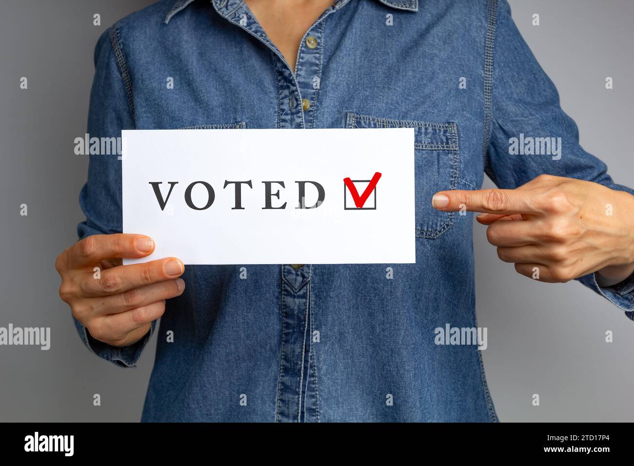 Vote mark hi-res stock photography and images - Alamy