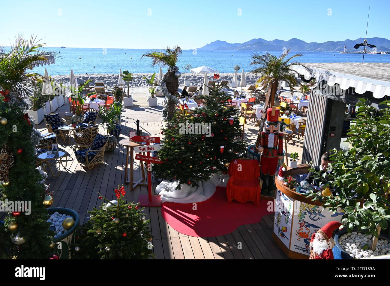 Cannes, France. 15th Dec 2023. Cannes French Riviera, Christmas ...