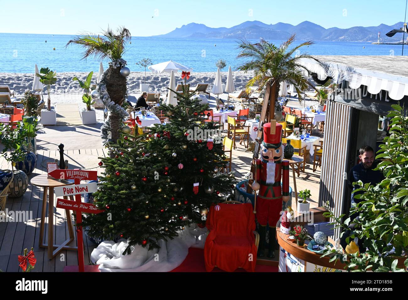 Cannes, France. 15th Dec 2023. Cannes French Riviera, Christmas ...