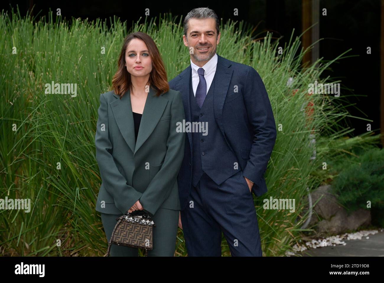 Matilde Gioli (L) and Luca Argentero (R) attend the photocall of DOC ...