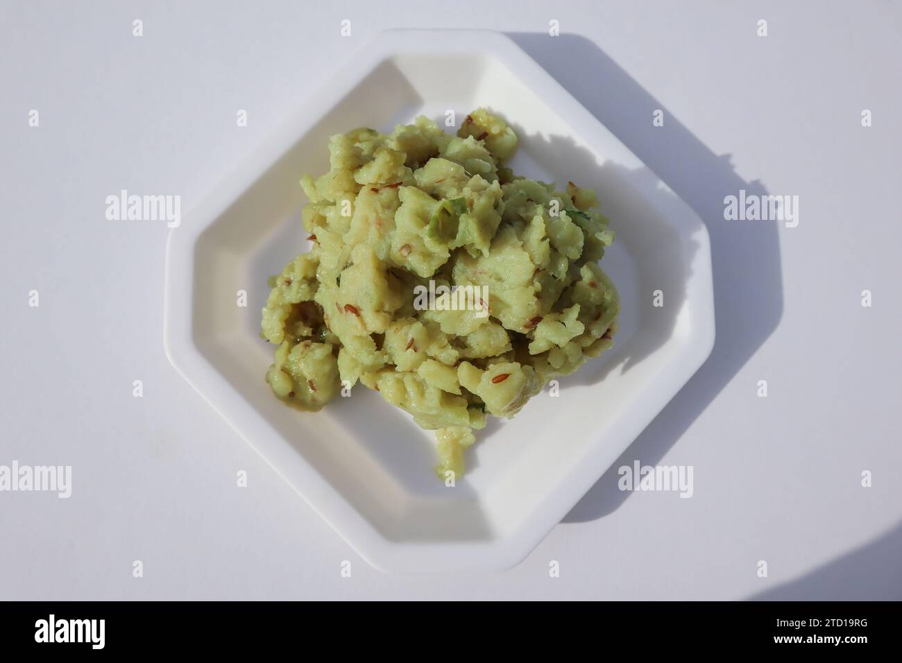 Upwas, Vrat fasting food item Khichu, popular in Gujarat. India. Indian ...