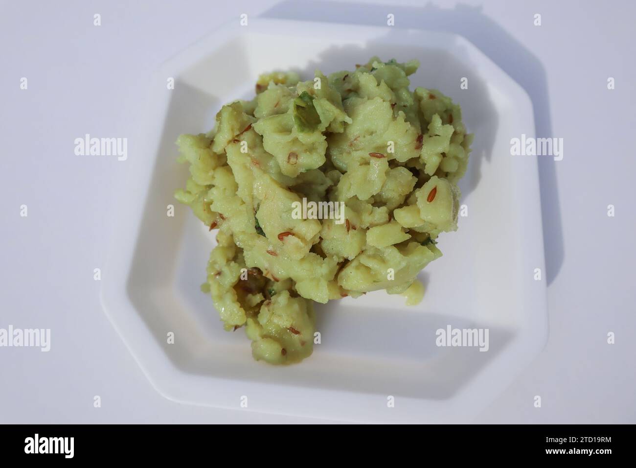 Delicious Gujarati food called Khichu made of flour, Healthy gujarati ...