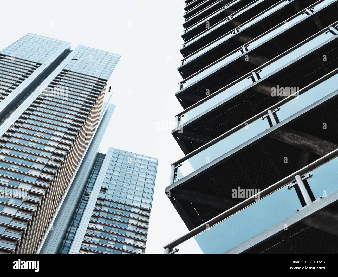 Looking up at London's tower block buildings Stock Photo - Alamy