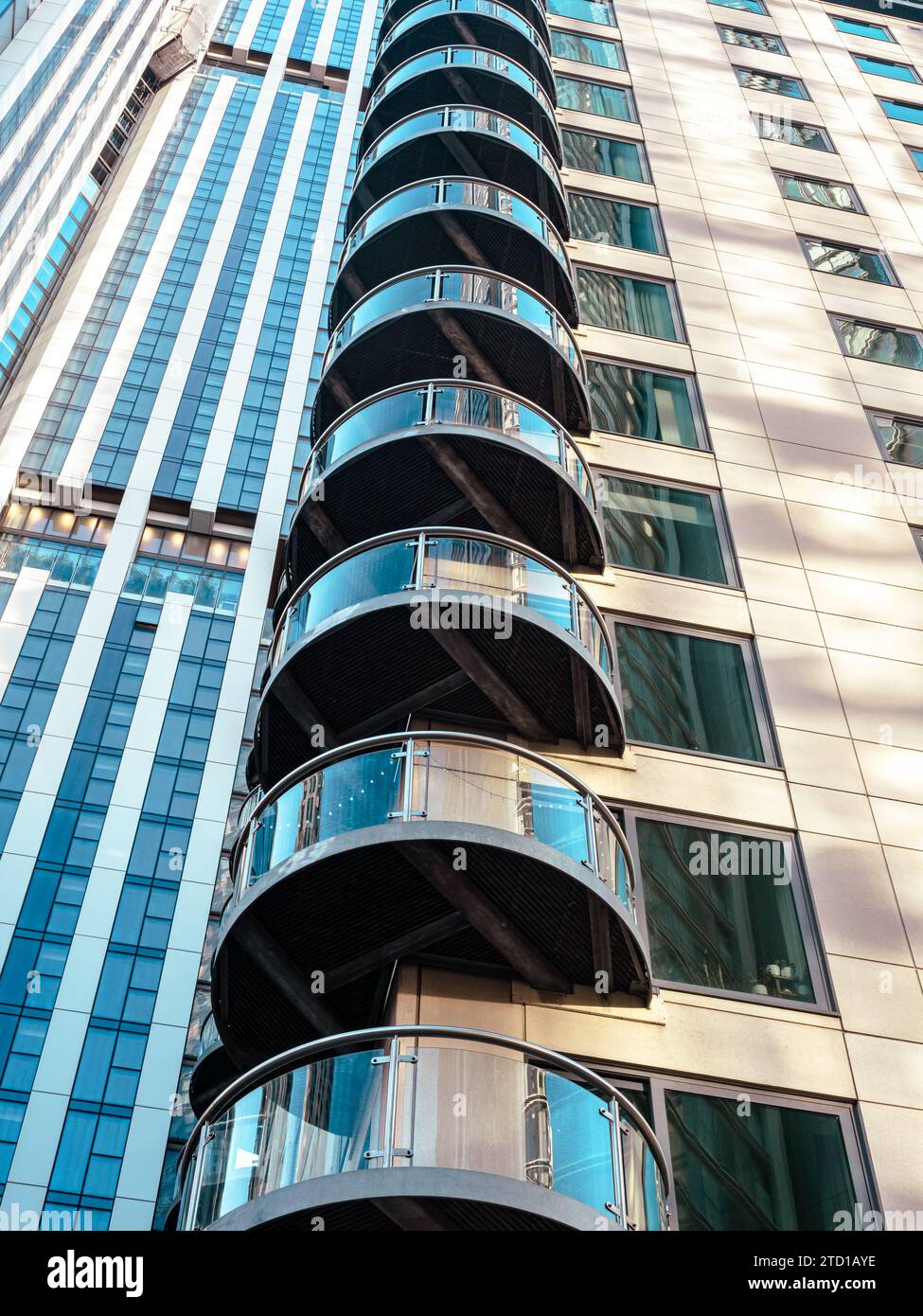 Looking up at London's tower block buildings Stock Photo - Alamy