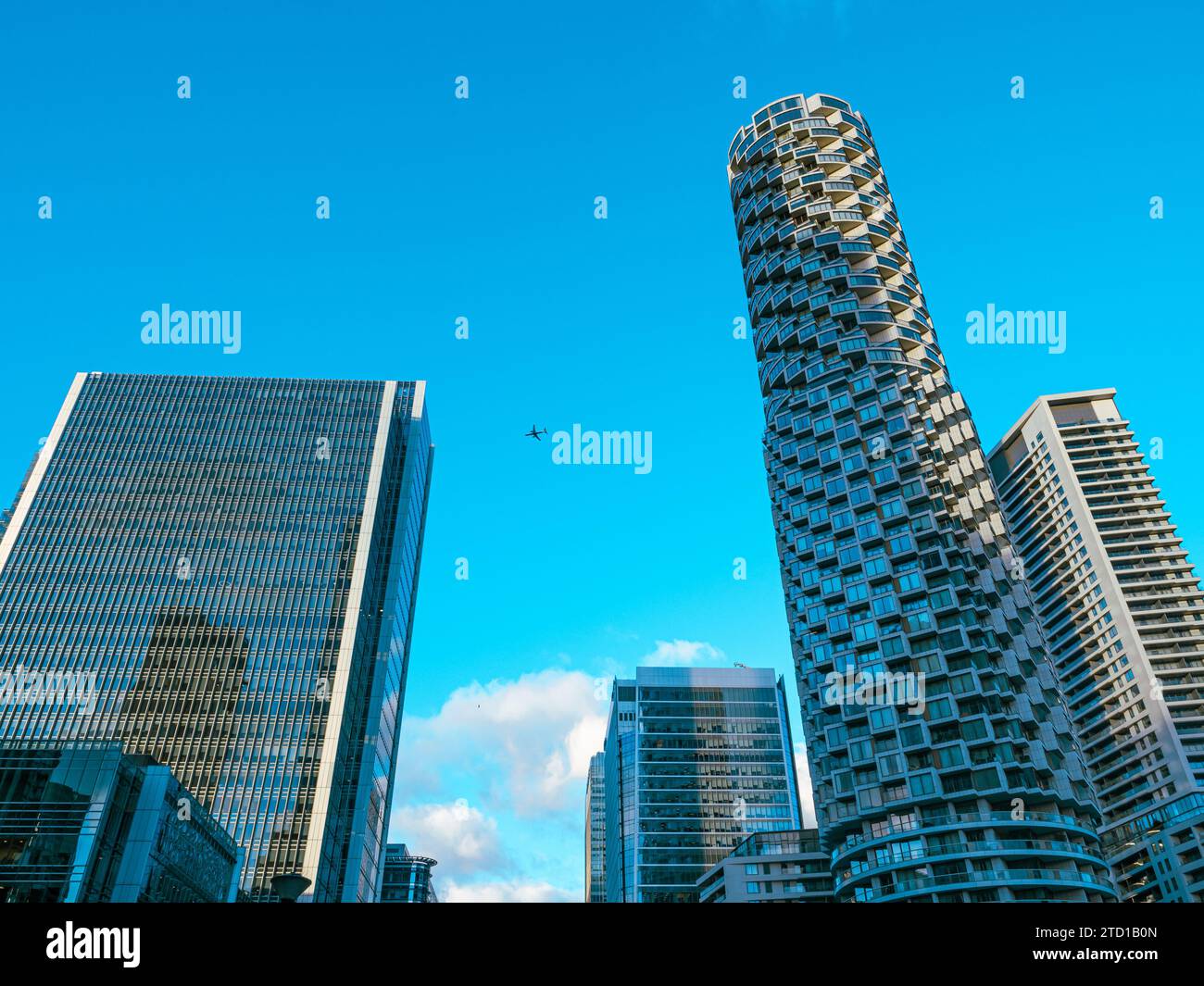 Looking up at London's tower block buildings Stock Photo - Alamy
