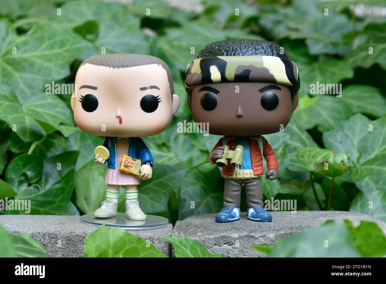 Funko Pop action figures of Eleven and Lucas from Netflix supernatural ...