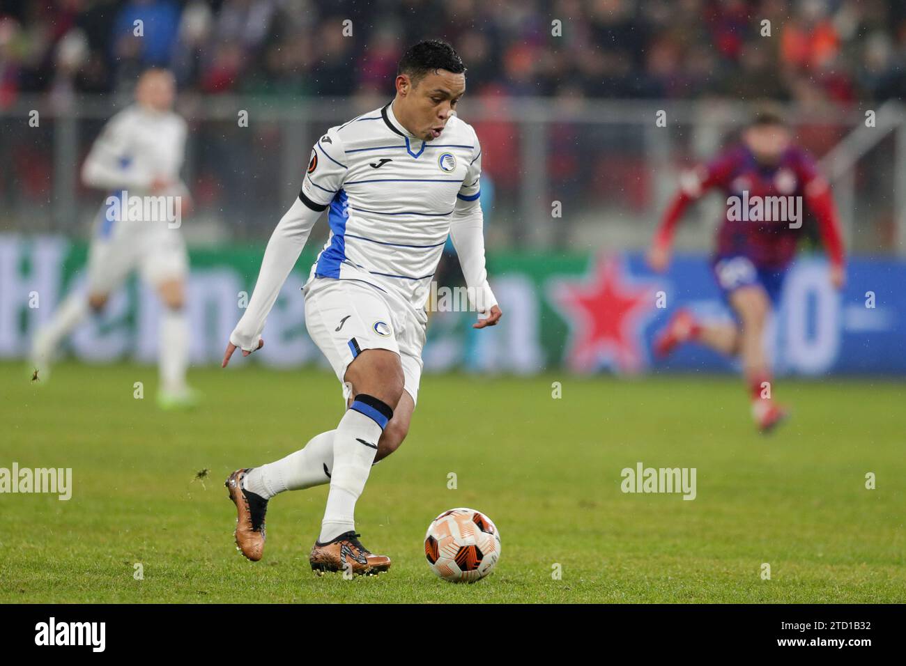 Luis Muriel of Atalanta seen in action during the UEFA Europa League ...