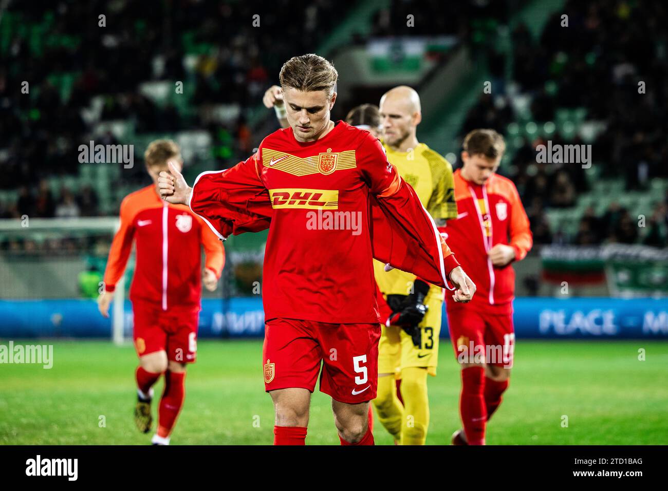Razgrad, Bulgaria. 14th, December 2023. Martin Frese (5) of FC ...