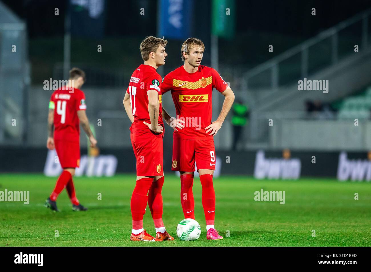 Razgrad, Bulgaria. 14th, December 2023. Christian Rasmussen (17) and ...