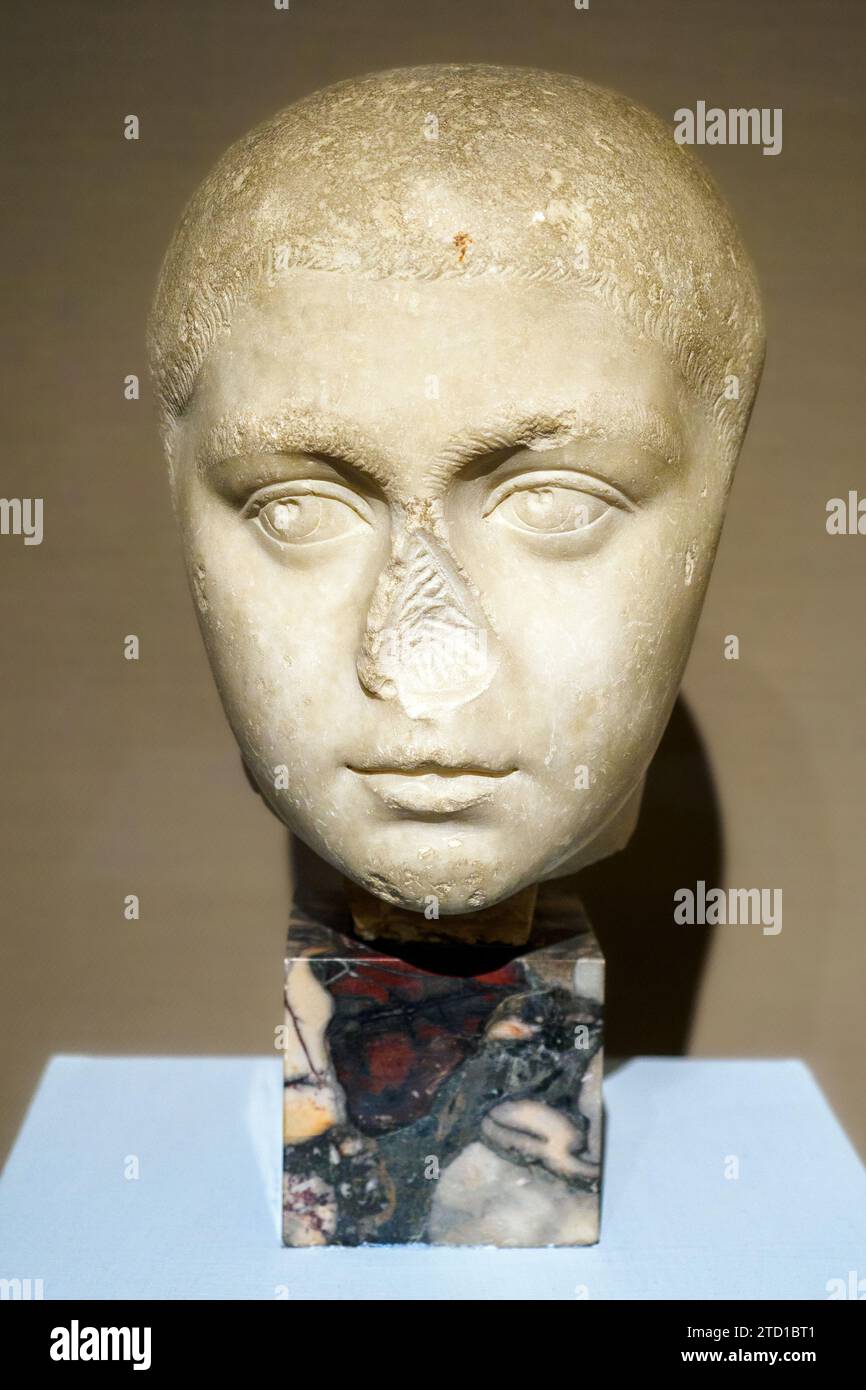 Portrait of Alexander Severus (AD 222 - 235) - Marble from Luni. The ...