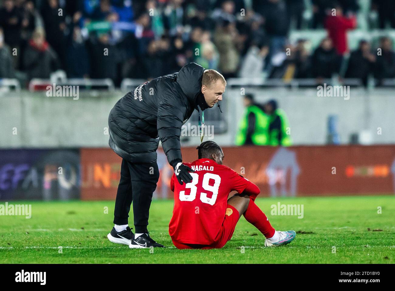 Razgrad, Bulgaria. 14th, December 2023. Adamo Nagalo (39) of FC ...
