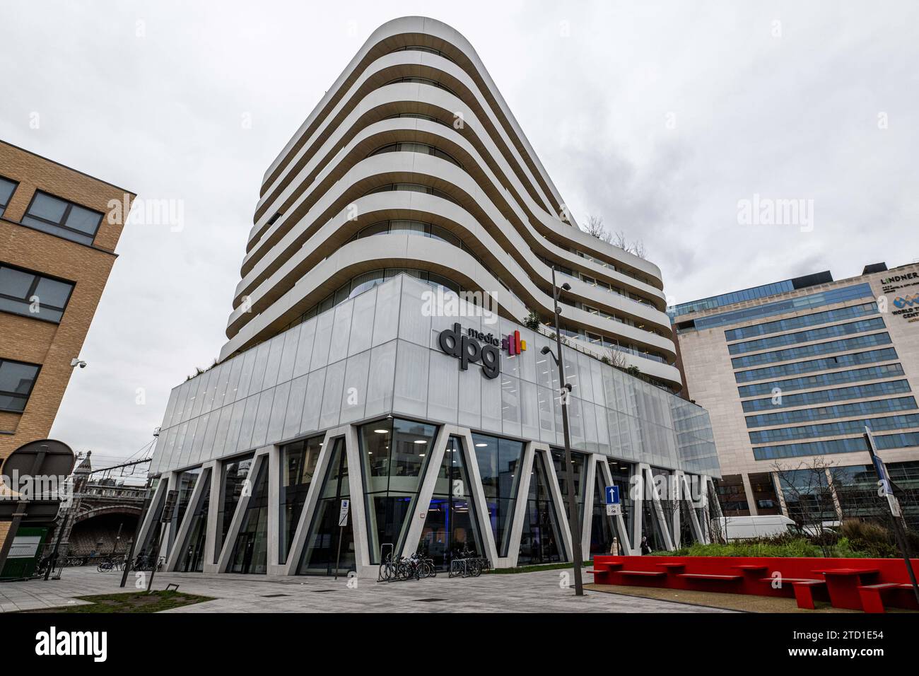 ANTWERP - Exterior of the DPG Media headquarters. Media company DPG ...