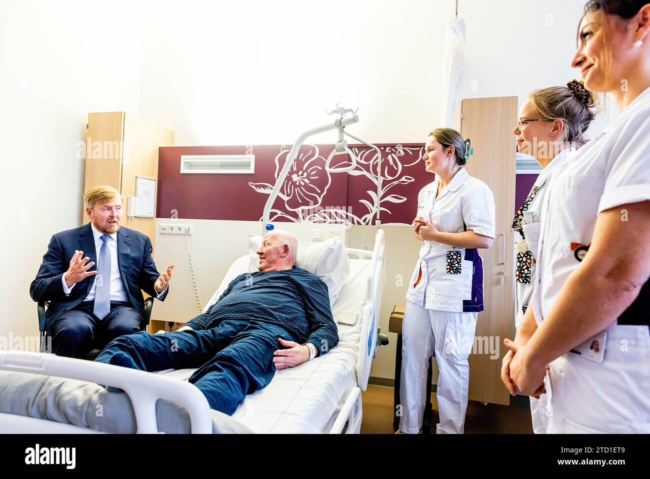 King Willem-Alexander of The Netherlands at the St. Antonius Ziekenhuis ...