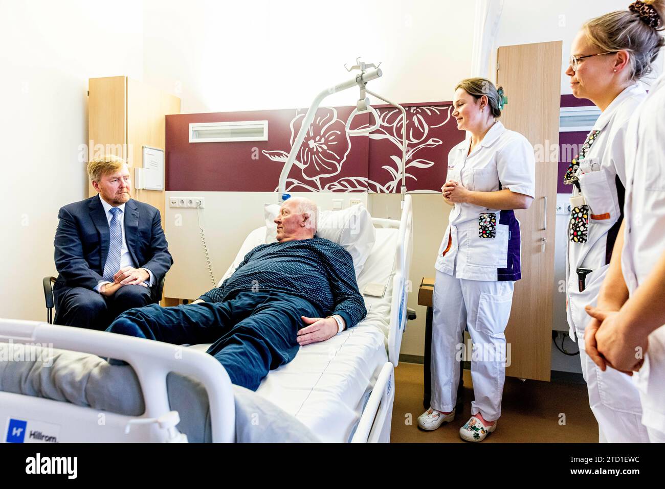King Willem-Alexander of The Netherlands at the St. Antonius Ziekenhuis ...