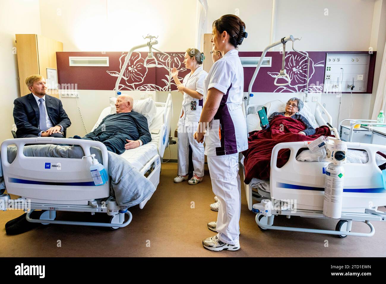 King Willem-Alexander of The Netherlands at the St. Antonius Ziekenhuis ...