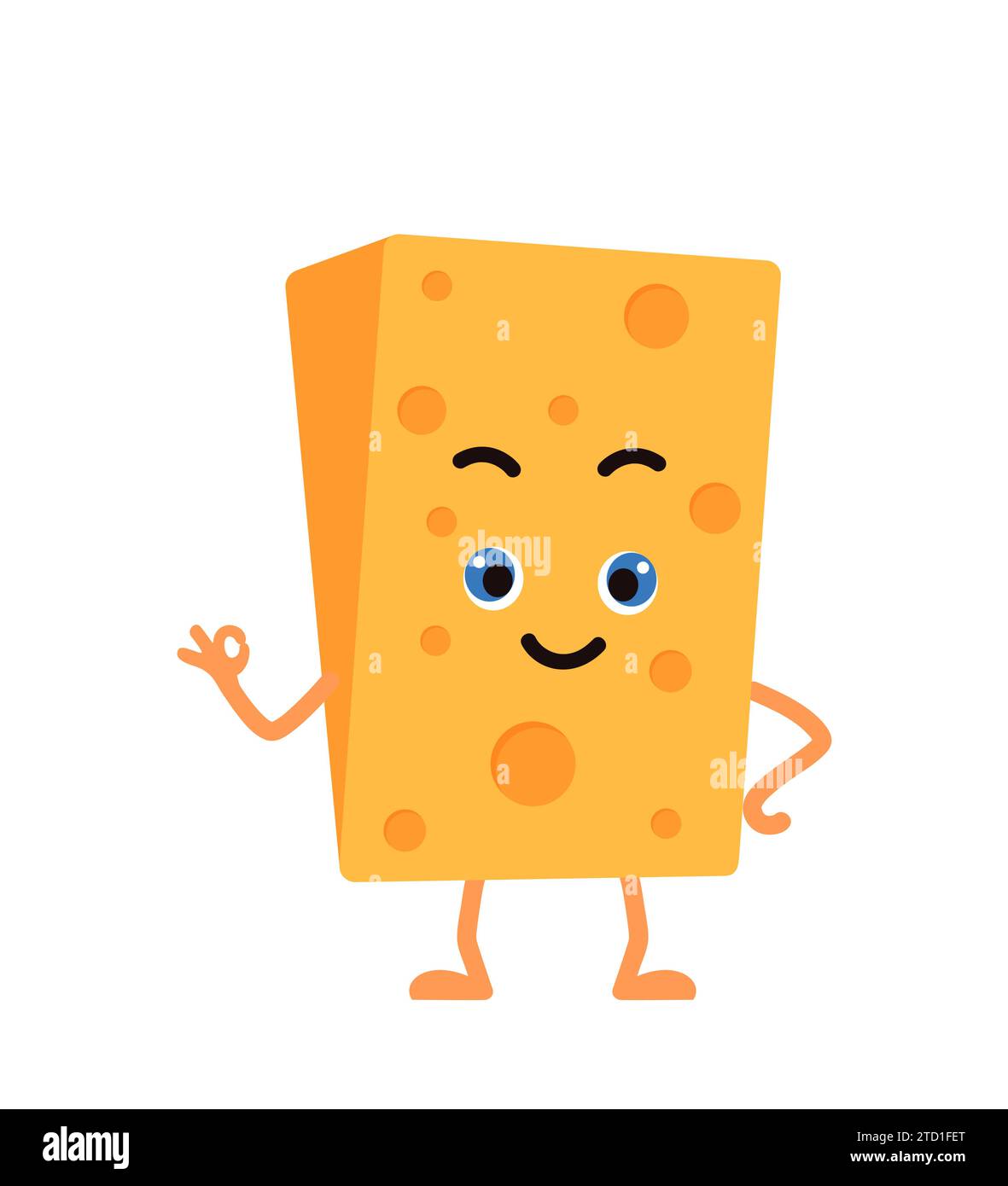 Funny cute smiling cheese character for children's restaurant menu ...