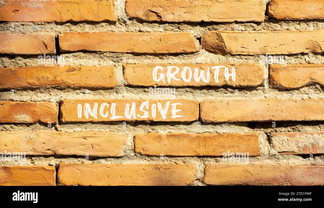 Inclusive growth symbol. Concept words Inclusive growth on beautiful ...