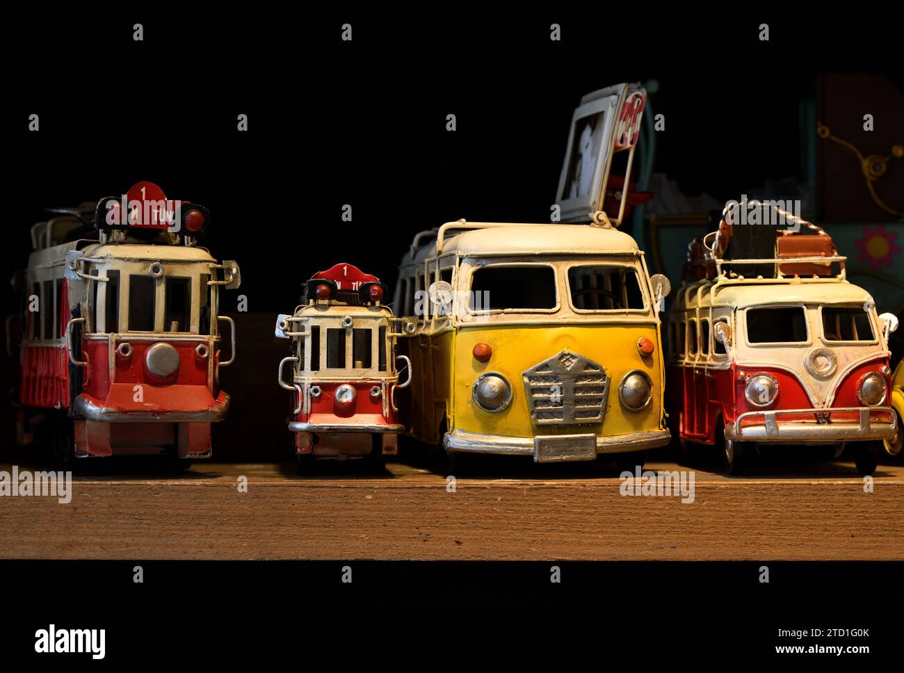 Istanbul, Turkey - December 10, 2023: Historic red trams and vintage ...