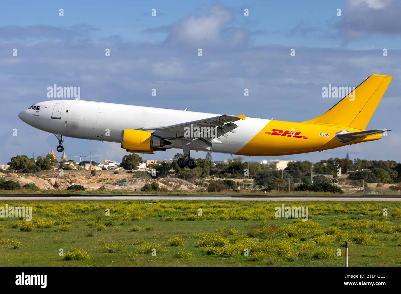 DHL (ASL Airlines) Airbus A300F4-605R (Reg: EI-LDD) returning again ...