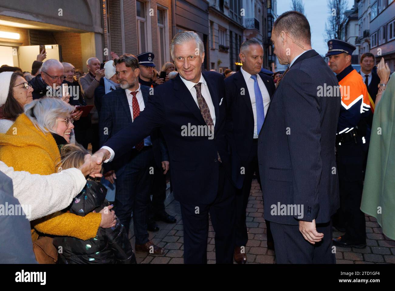 King Philippe - Filip of Belgium pictured during a royal visit to the exhibition 'Rose, Rose ...