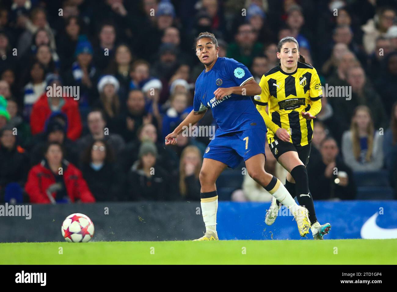London, UK. 14 December 2023. Jess Carter during the UEFA Champions ...