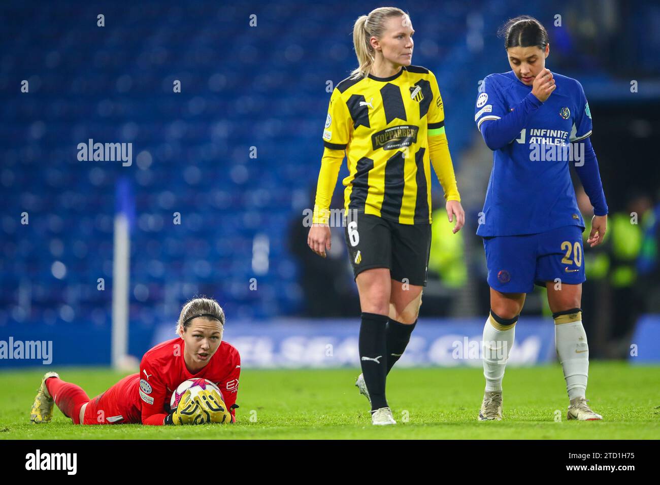London, UK. 14 December 2023. Jennifer Falk during the UEFA Champions ...