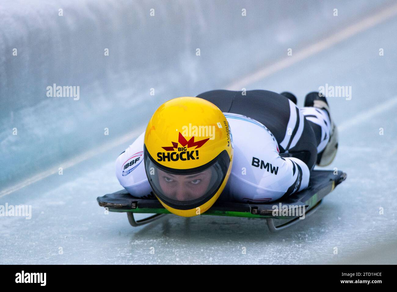 Anna Fernstaedt (Tschechien) am Start, AUT, IBSF BMW Skeleton Weltcup ...