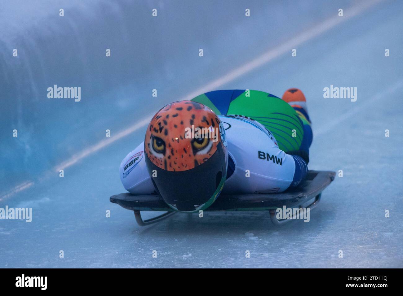 Nicole Rocha Silveira (Brasilien) am Start, AUT, IBSF BMW Skeleton ...