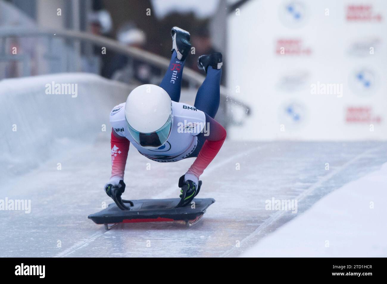 Freya Tarbit (Großbritannien) am Start, AUT, IBSF BMW Skeleton Weltcup ...