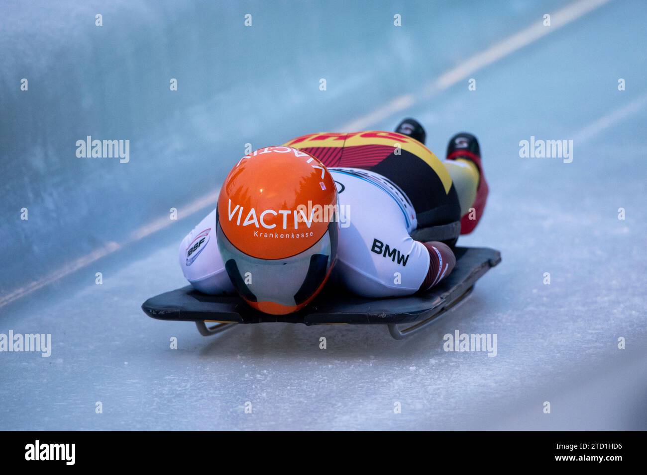 Hannah Neise (Deutschland) am Start, AUT, IBSF BMW Skeleton Weltcup ...