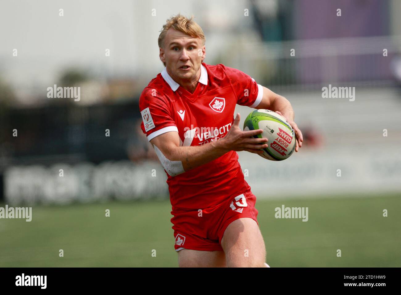 Canada's Ethan Hager runs in for the try against Mexico during men's ...