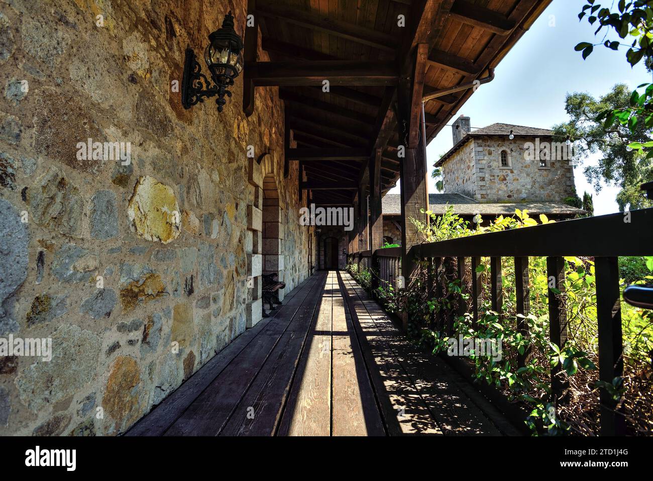 Outdoor Walkways of V. Sattui Winery in St. Helena, Napa Valley ...