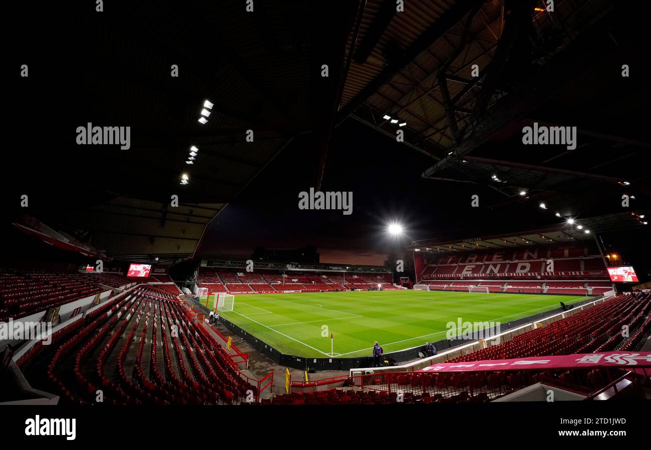 Nottingham, England, 15th December 2023. General view of the stadium ...