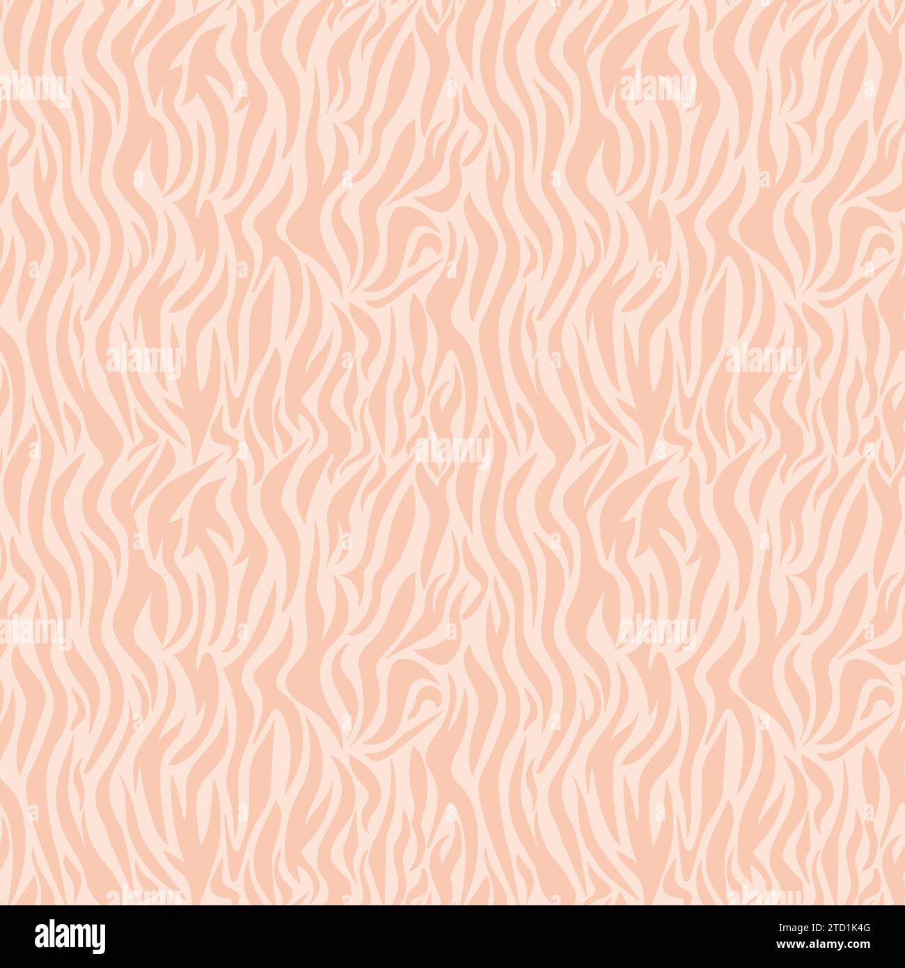 Zebra fur seamless pattern with color of year 2024 Peach Fuzz. Texture ...