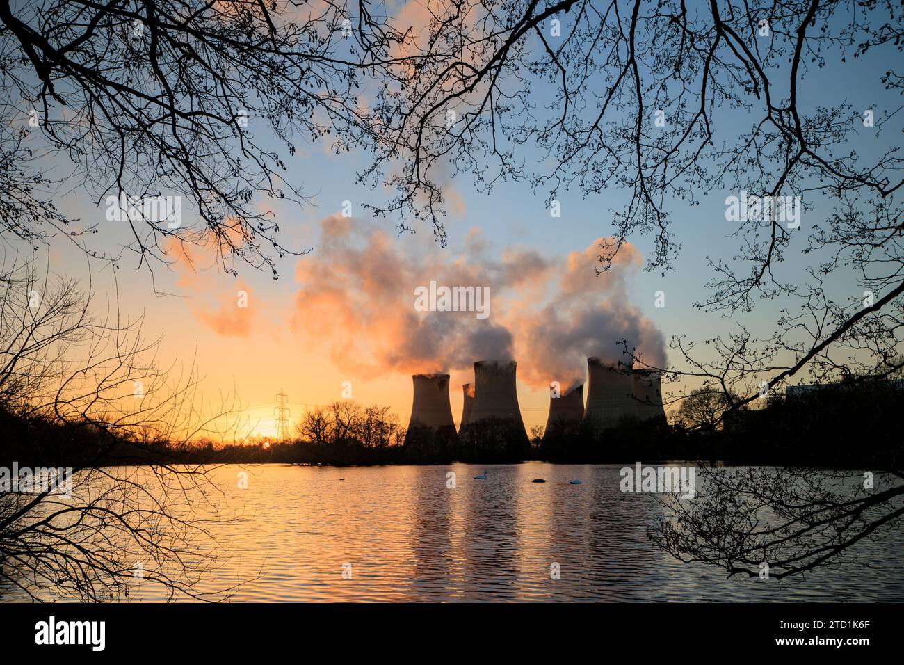 Steam rising from power distribution hi-res stock photography and ...